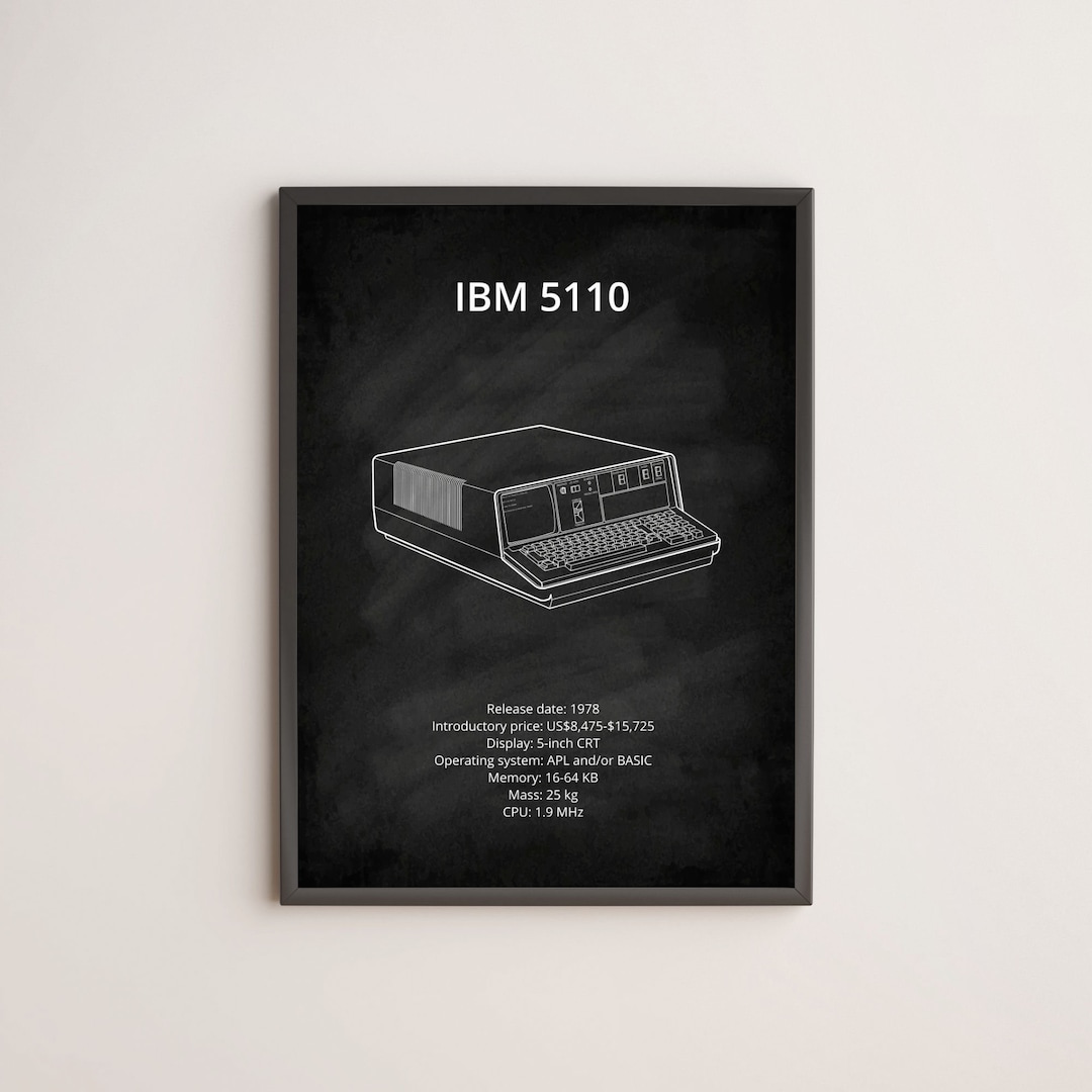 IBM 5110 Old Computer Blueprint Poster - Etsy