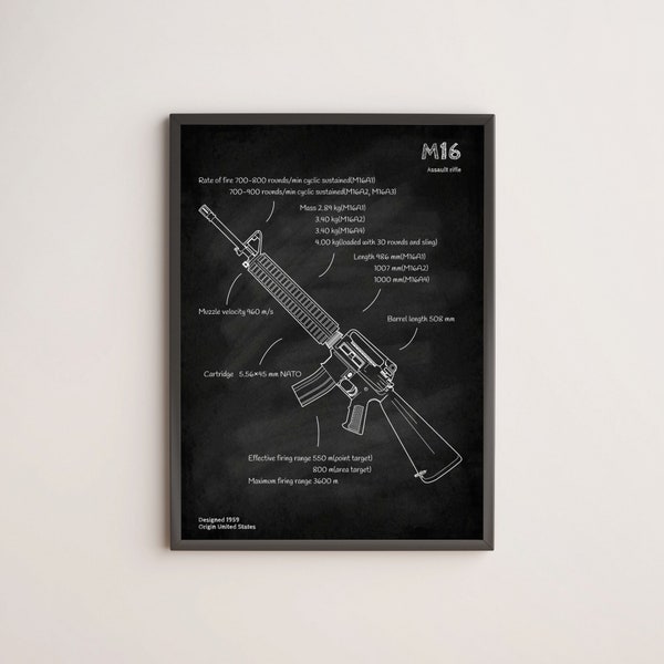 M16 Rifle - Etsy