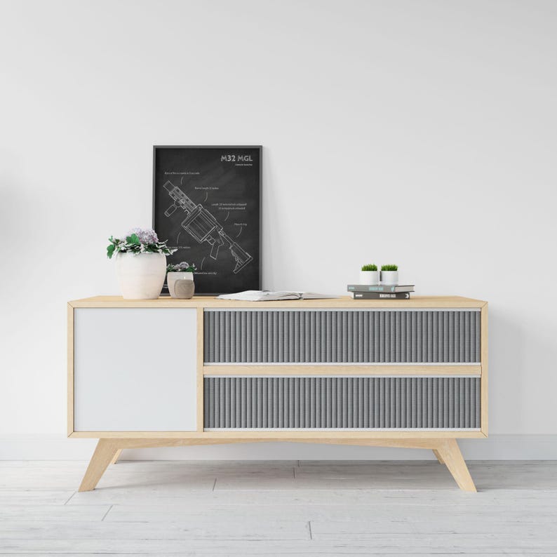 US Army M32 MGL Granatwerfer blueprint Poster Wanddeko - Etsy.de