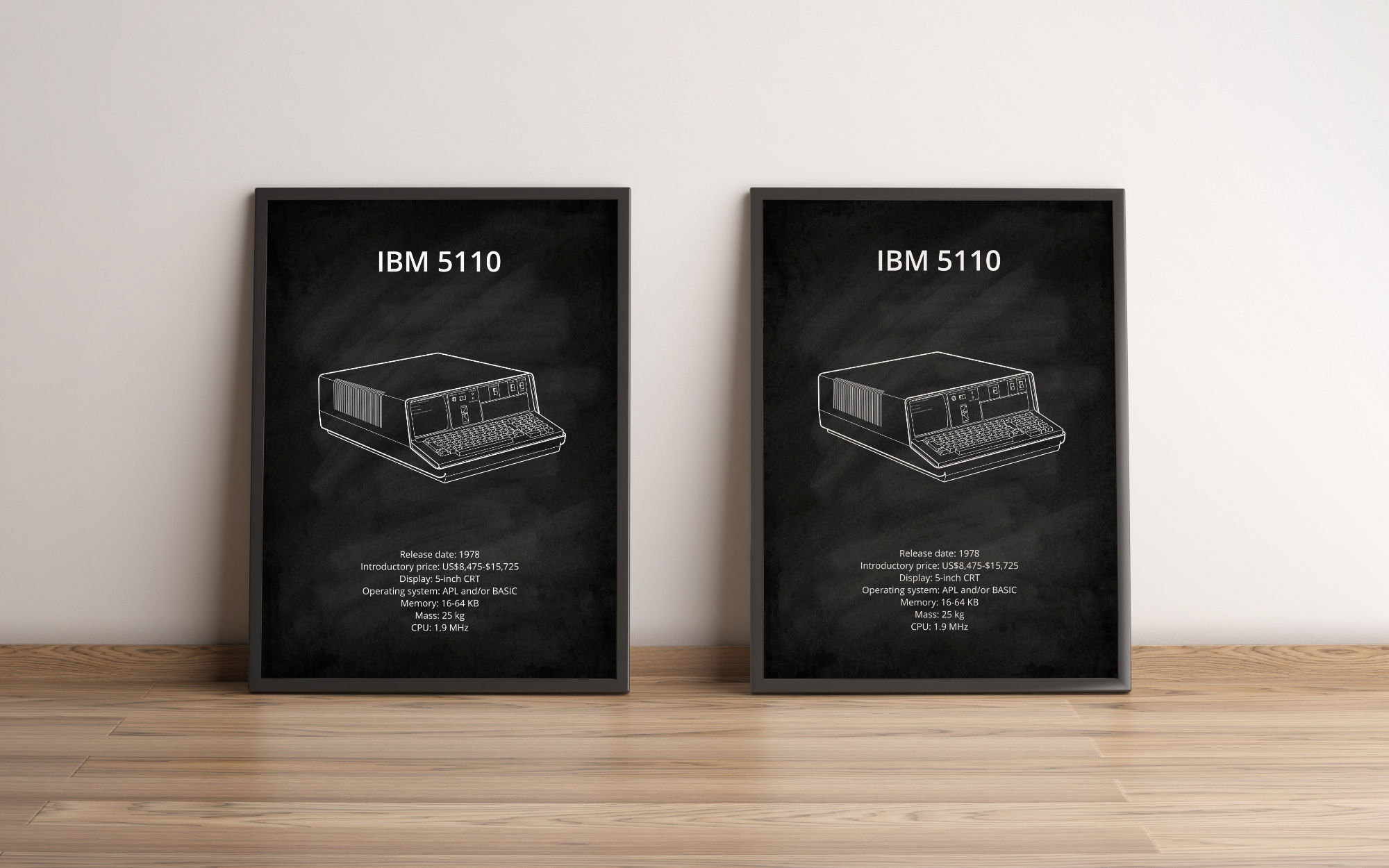 IBM 5110 Old Computer Blueprint Poster - Etsy