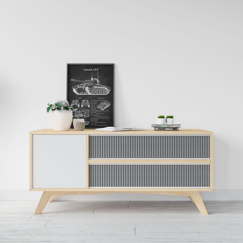 UK Comet A34 Tank WW2 Blueprint Poster Wall Art - Etsy