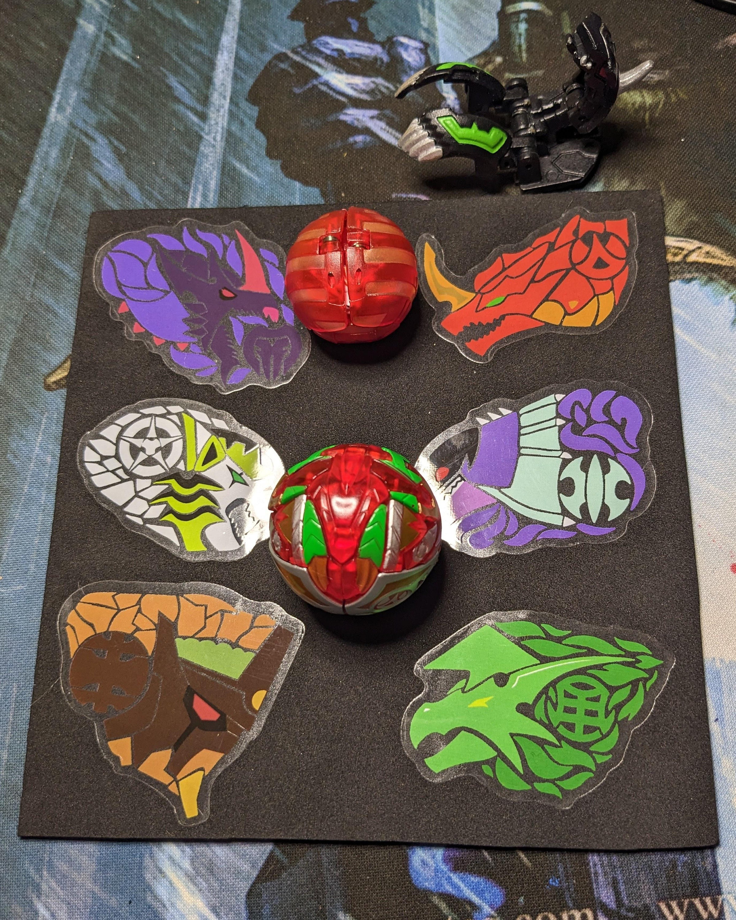 Bakugan Battle Brawlers Clear Sticker Set of 6 Heroes - Etsy