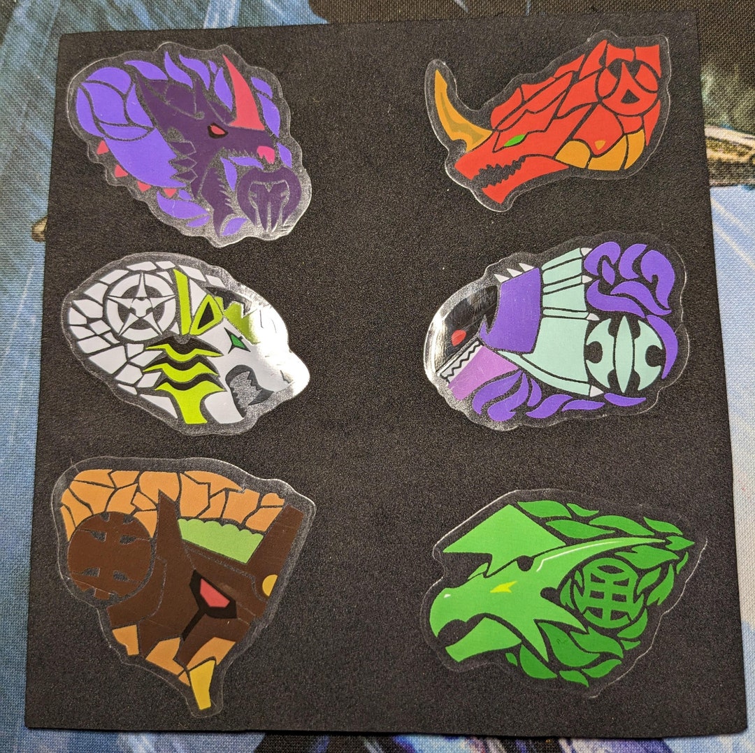 Bakugan Battle Brawlers Clear Sticker Set of 6 Heroes - Etsy
