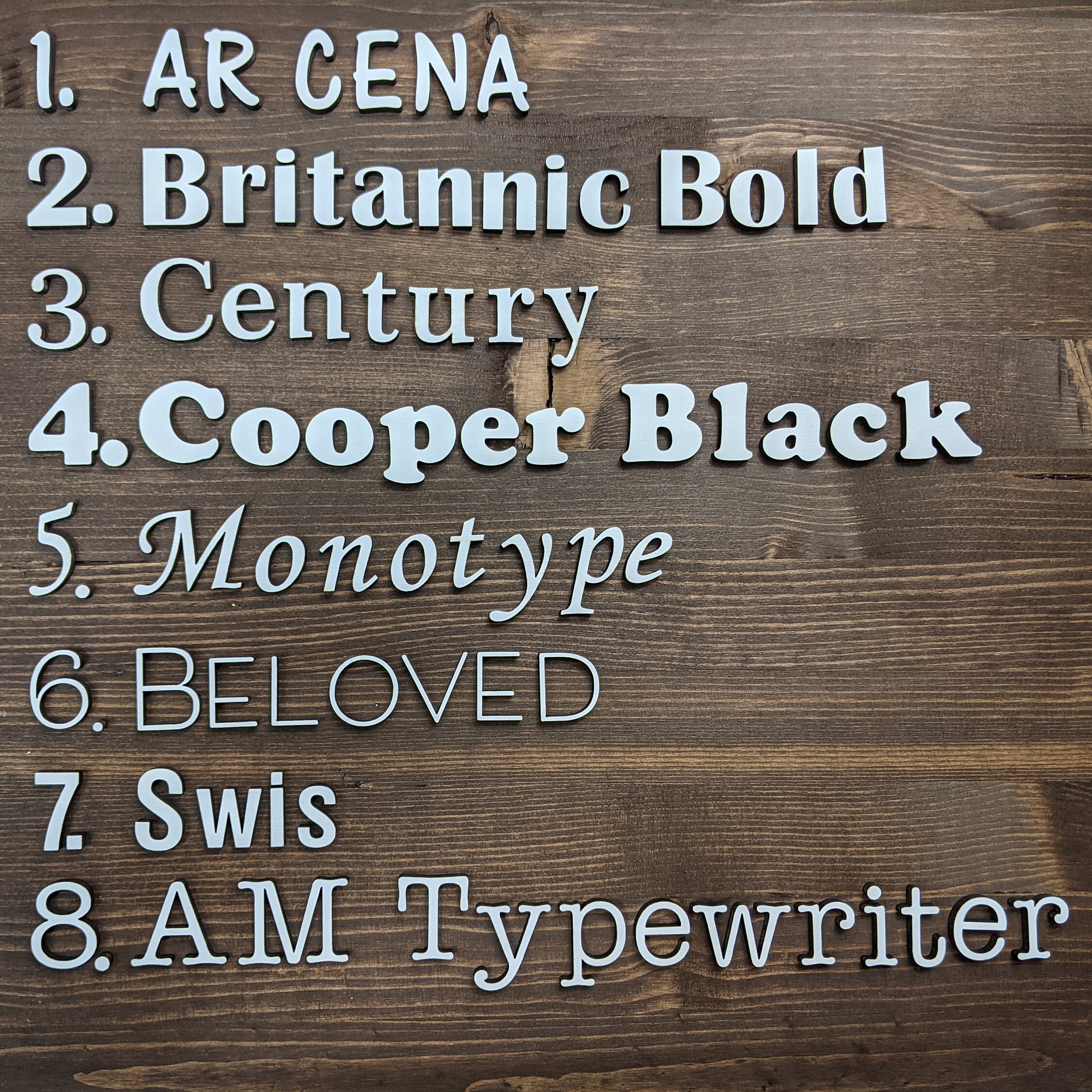 White Wood Letters Custom Wood Sign Lettering Wood Name Wood Numbers ...