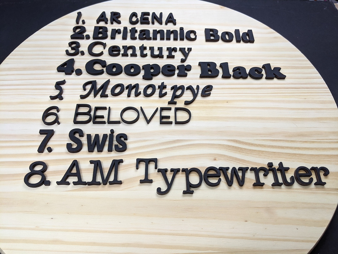 Black Wood Letters Custom Wood Sign Lettering Wood Name Wood Numbers ...
