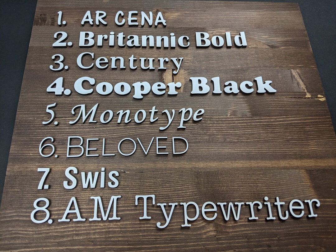White Wood Letters Custom Wood Sign Lettering Wood Name Wood Numbers ...