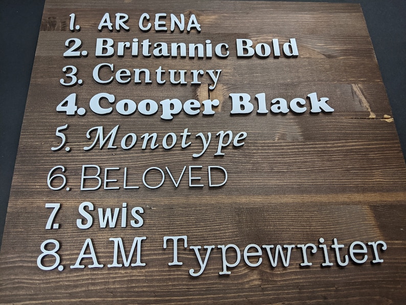 White Wood Letters Custom Wood Sign Lettering Wood Name Wood Numbers ...