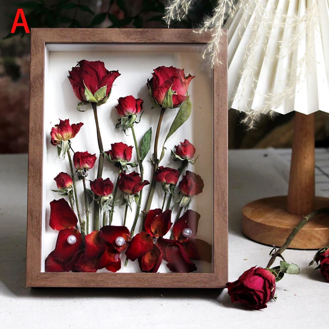 6 Types of Dried Flower Frame，dried Rose Frame，dried Flower Art，home ...