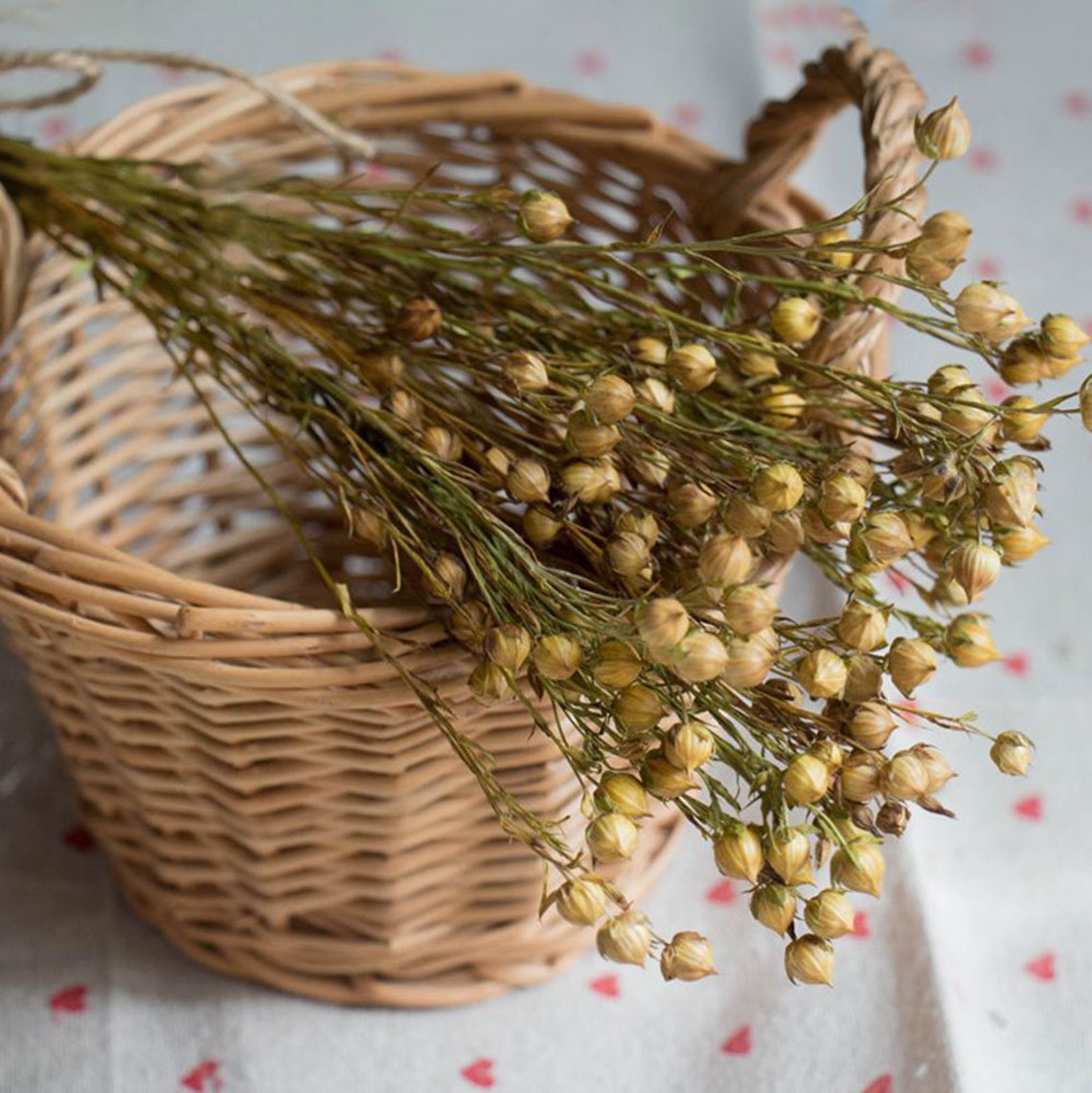 Bouquet de fruits de lin séchés arrangement de fleurs - Etsy France