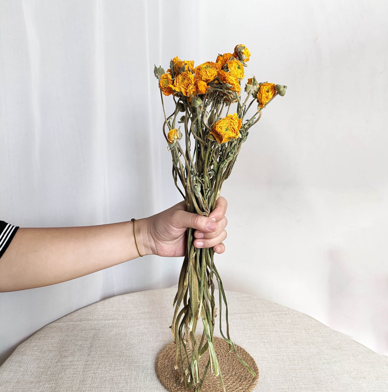 4 Color Dried Small Ranunculus Bunchdried Flower Bouquetdry Flower ...