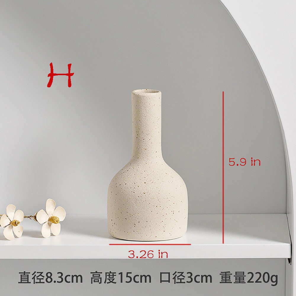 4 Style Ceramic Vase for Flowers Cute Ceramic Vase Small - Etsy