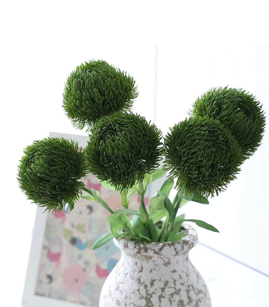 Artificial Bamboo Ball Flower，fake Green Plants，vase Filling，home ...