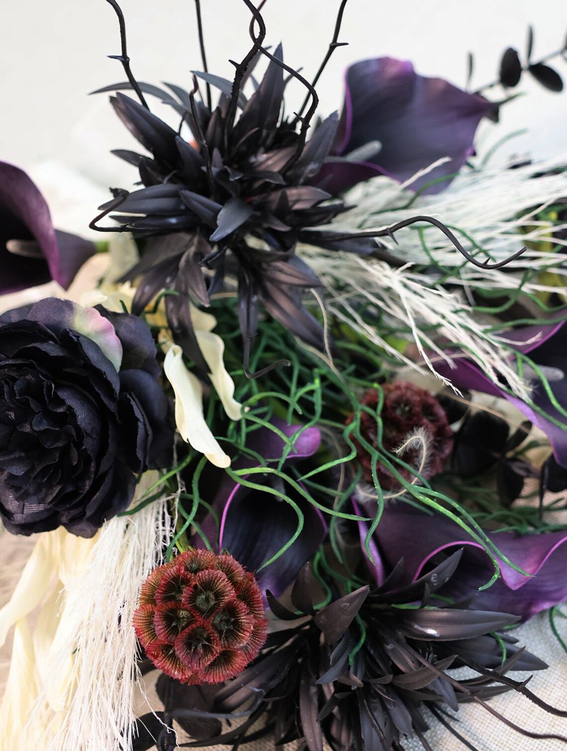 Handamde Wedding Bouquet，faux Calla Lily Bouquet，bridal Bouquet，wedding ...