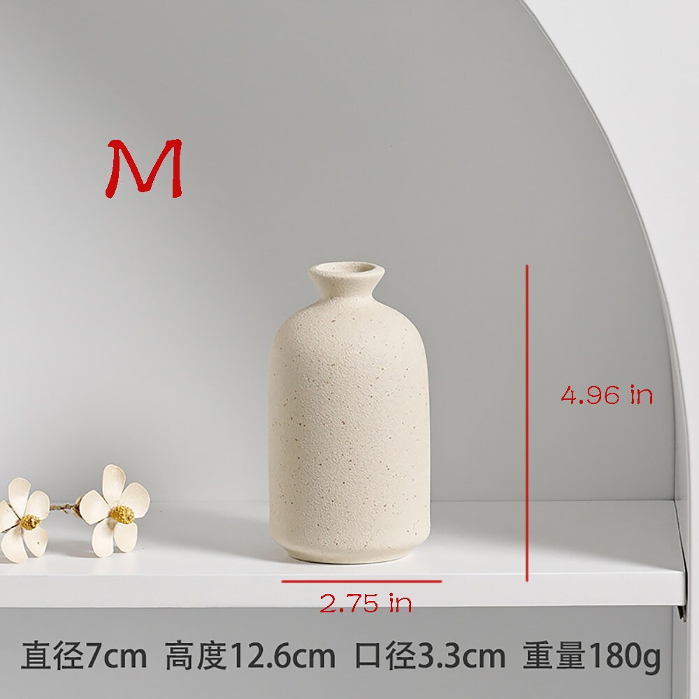 4 Style Ceramic Vase for Flowers Cute Ceramic Vase Small - Etsy