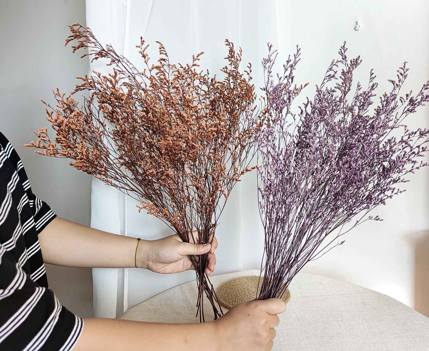 Preserved Pruple/orange Grass Bunchdried Natural Grass - Etsy