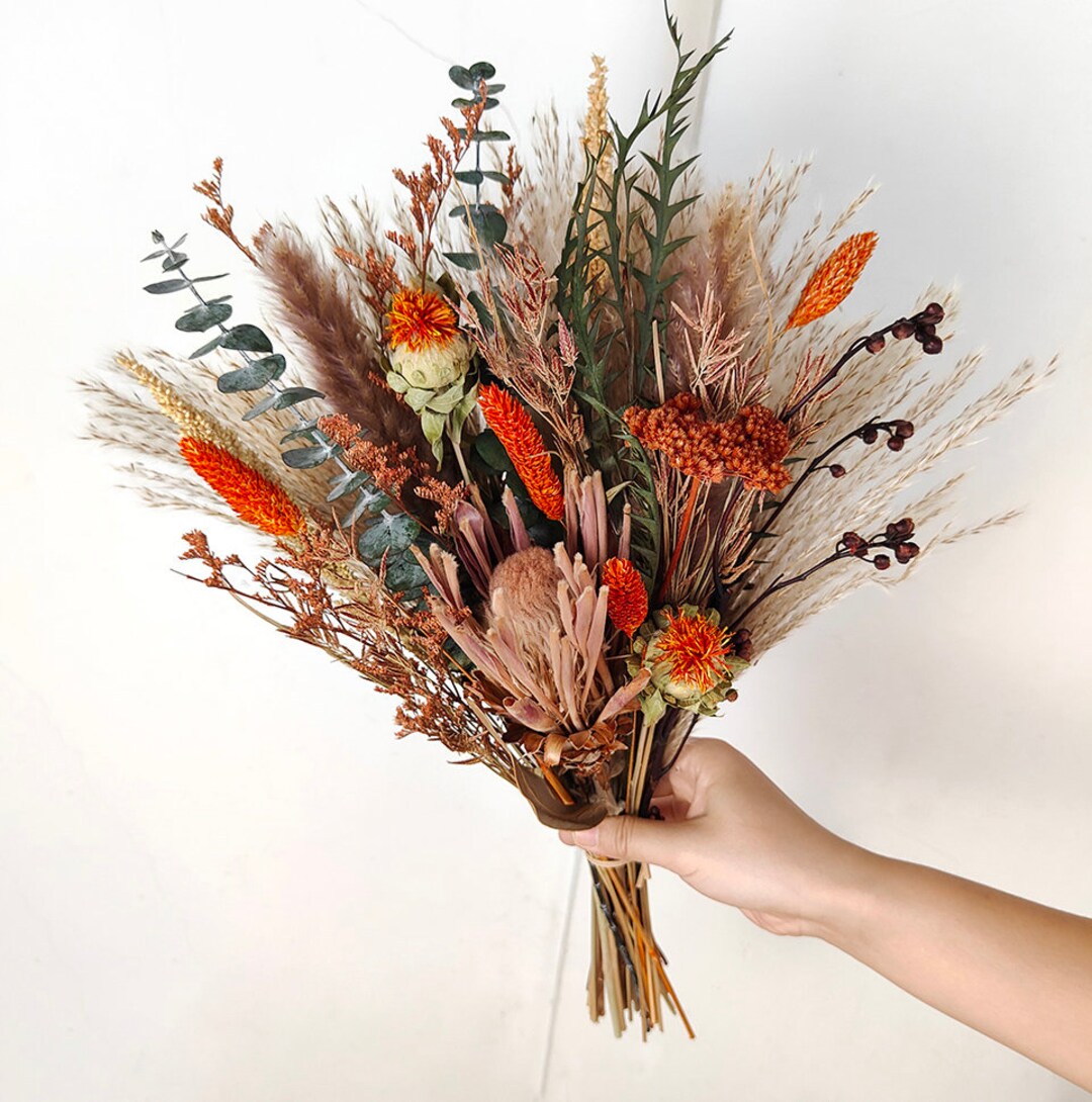 Natural Dried Bouquet ，dried Flower Arrangement for Vase Filling ...