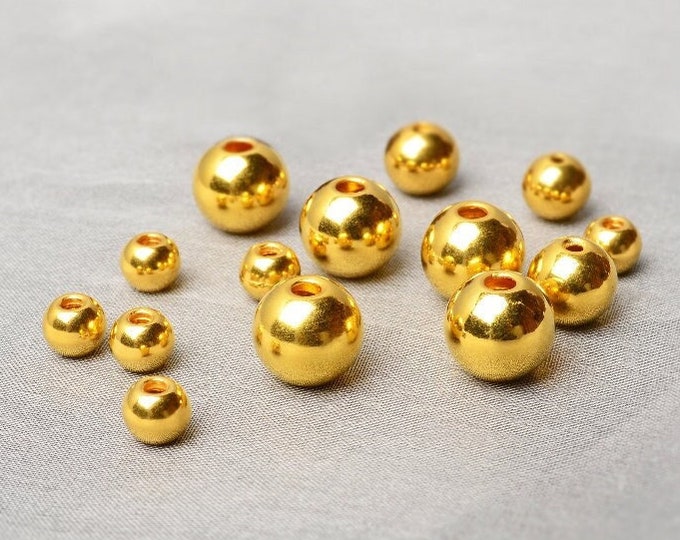 Vintage Pure 24K 9999 Gold Sutra Six Word LUCK Charm Bead Pendant Make ...