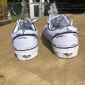 Classic Old Skool Cartoon Vans - Etsy