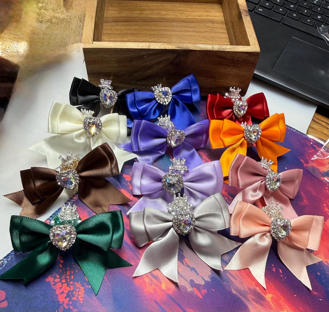 Fancy Crown Heart Bow Bead for Pens or Other Crafts - Etsy