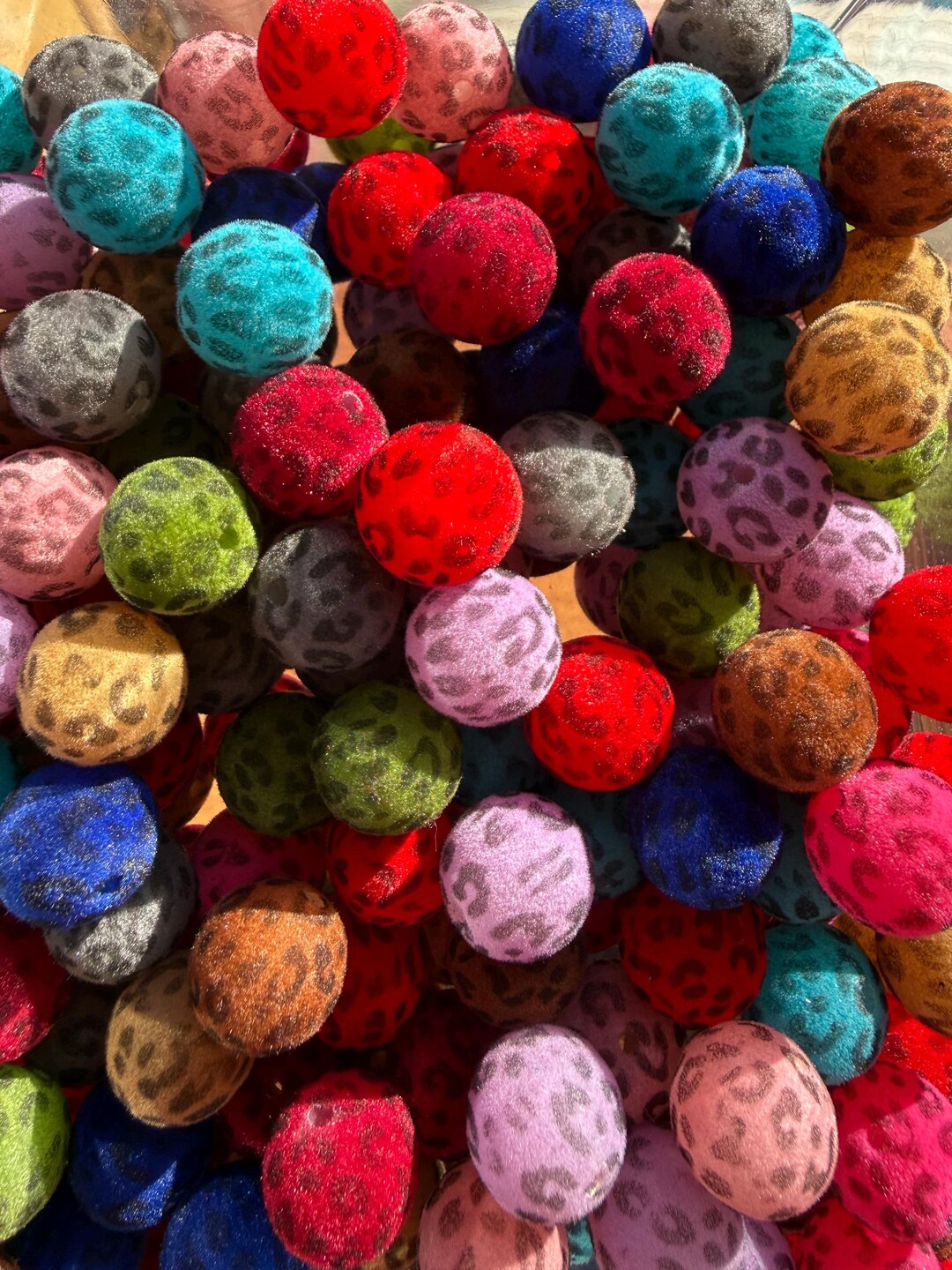 Cheetah Leopard 16mm Bead Mix Fuzzy Beads - Etsy