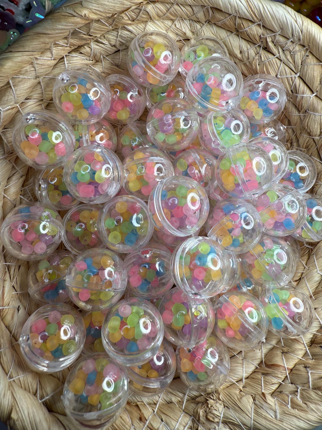 Neon Shaker Beads Waterless Gumball Beads Glow Shakers - Etsy