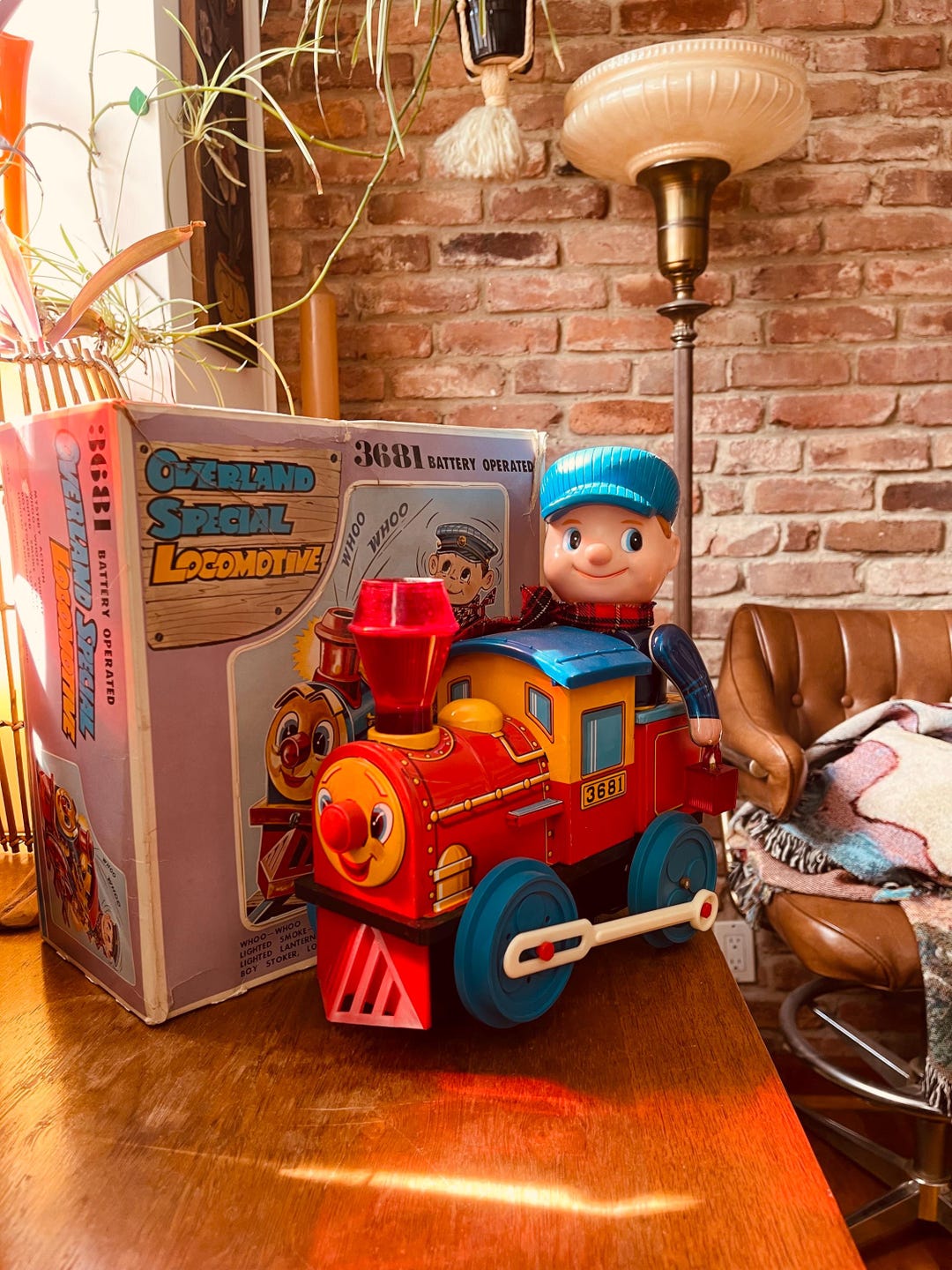 1968 Overland Special BO Battery Operated Tin Train Vtg Works Japan ...