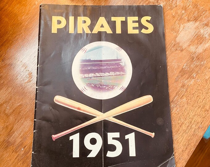 Rare 1951 Pittsburgh Pirates MLB Baseball Yearbook, Vintage 1950s ...