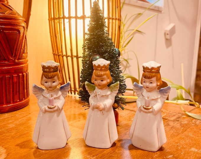 Vintage Set of Three 1940s-50s Christmas Angels, Old School Christmas ...