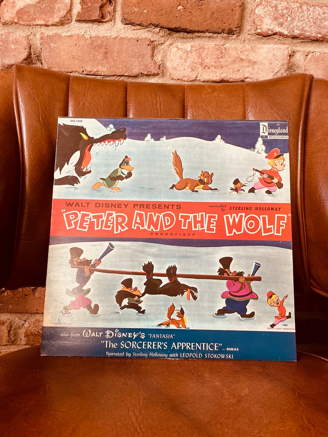 Vintage 1963 Walt Disney Peter and the Wolf Vinyl Record DQ - Etsy