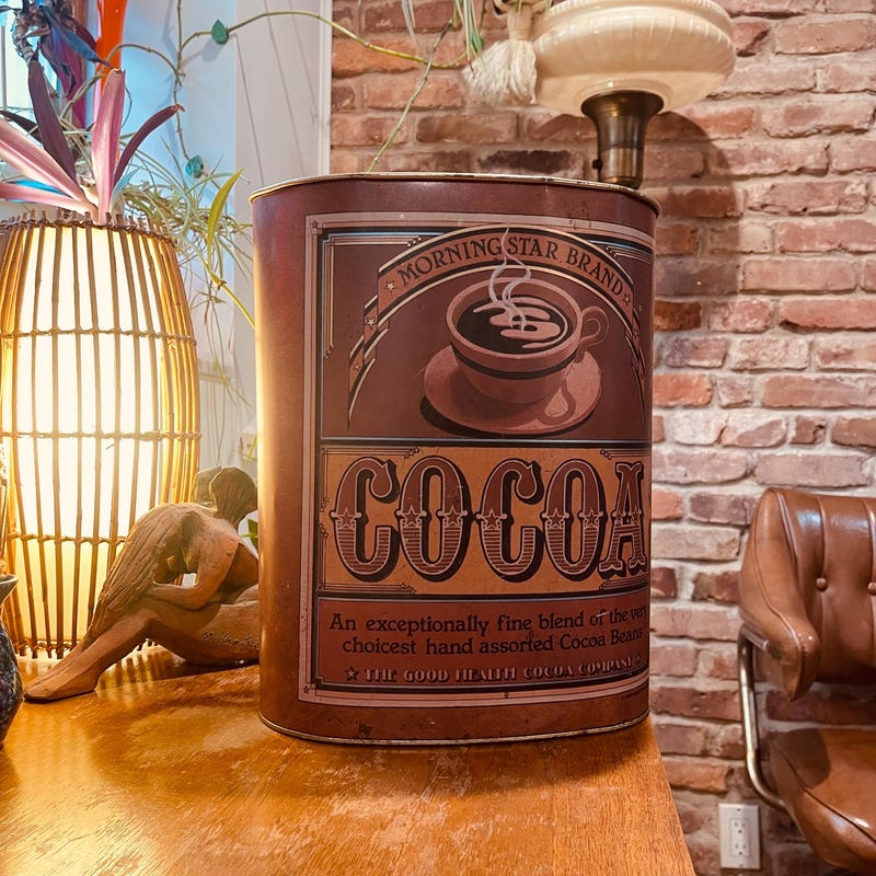 Vintage Trash Can - Etsy