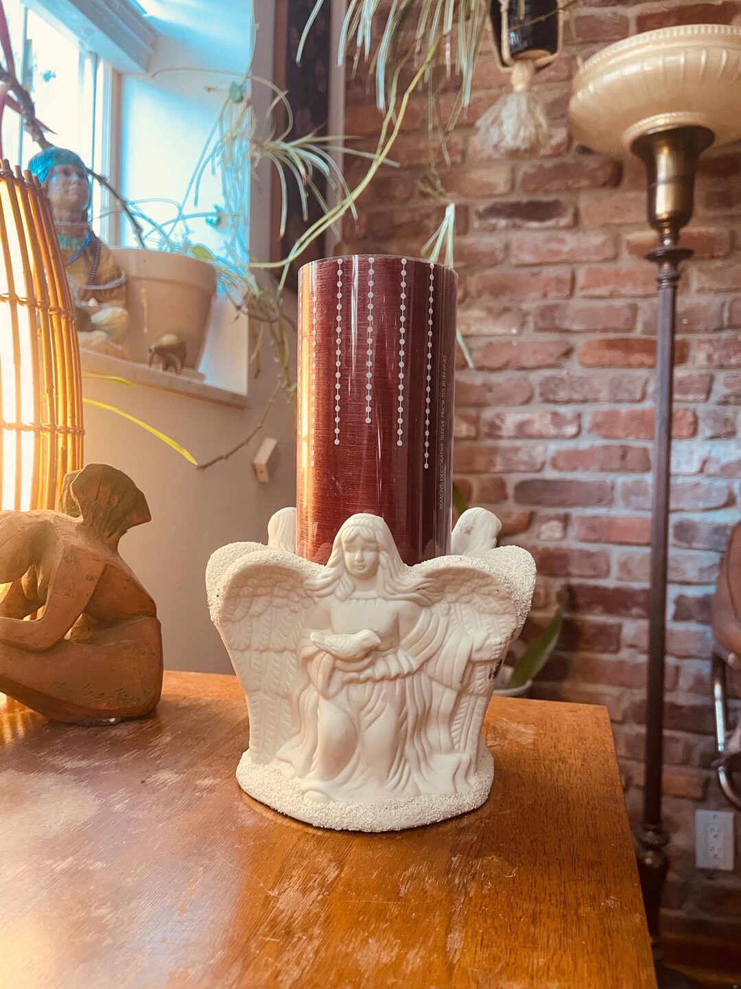 Vintage Triple Angel Candleholder, NEW Candle Included, Vintage Home ...