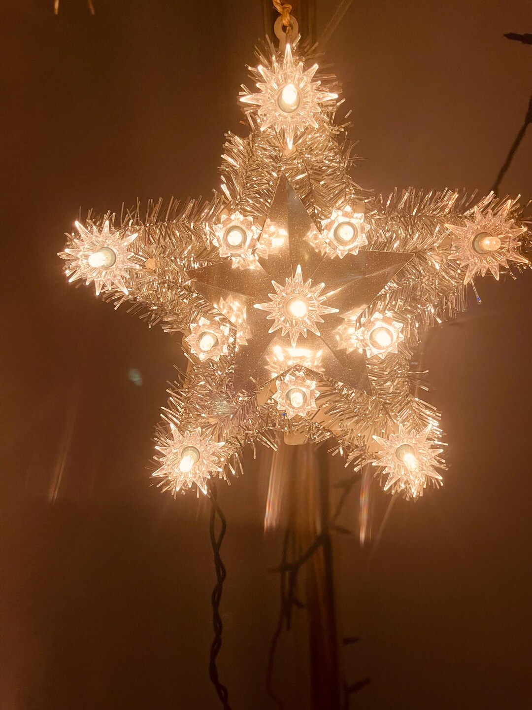 Vintage 11 Light Tree Topper WORKING, Vintage Christmas Tree Toppers ...