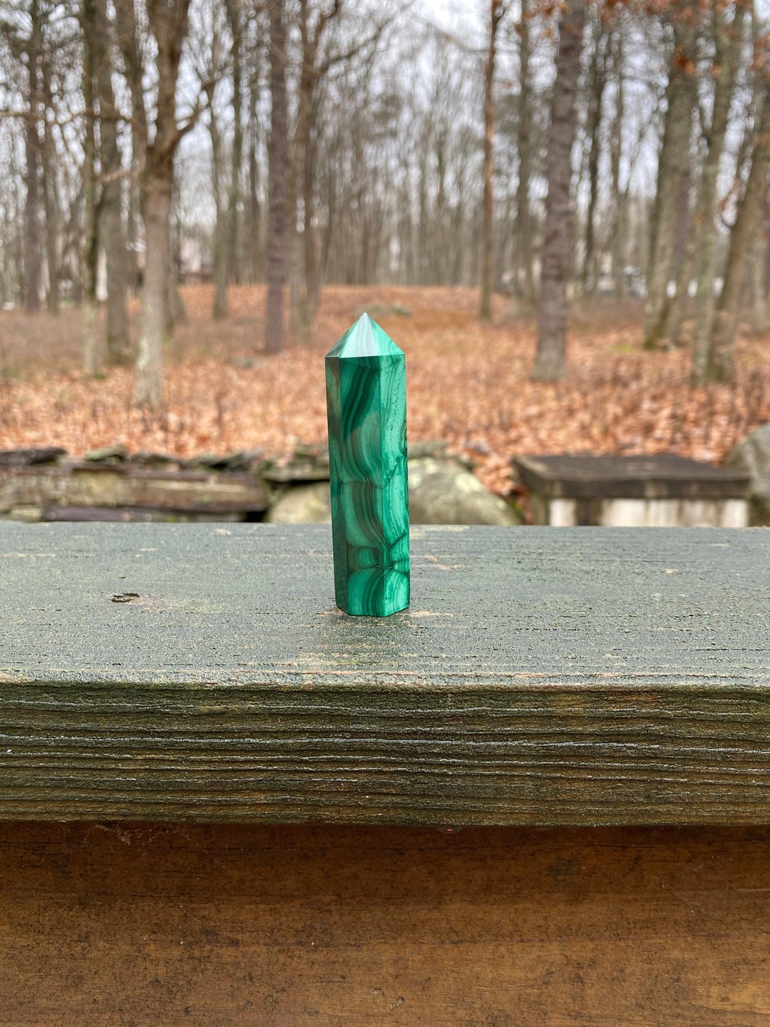 Beautiful Malachite Tower With Cool Patterns - Etsy