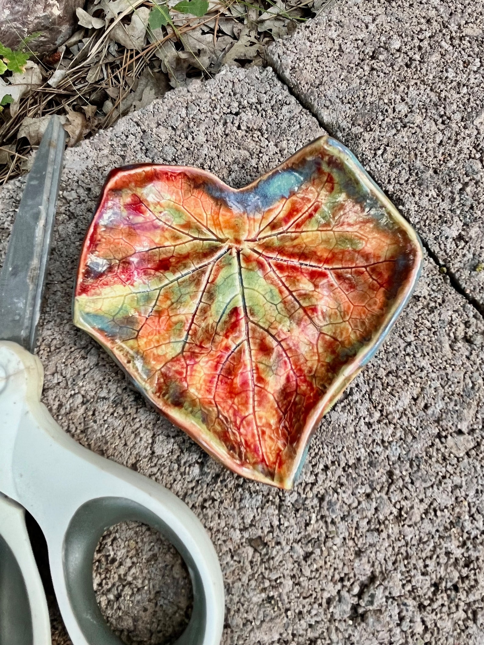Fall Leaf Ceramic Pottery One-of-a-kind Handmade Leaf - Etsy