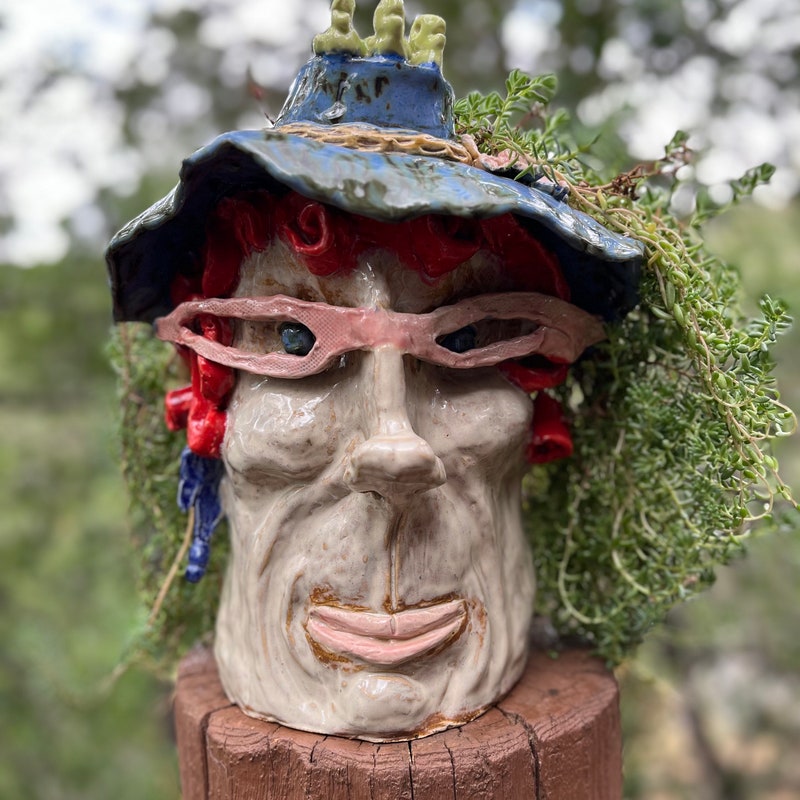 Old Lady Flower Pot - Etsy