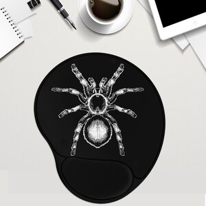 Tarantula Spider Mouse Pad Scary Spiders With Wrist Rest Mousepad Gel ...