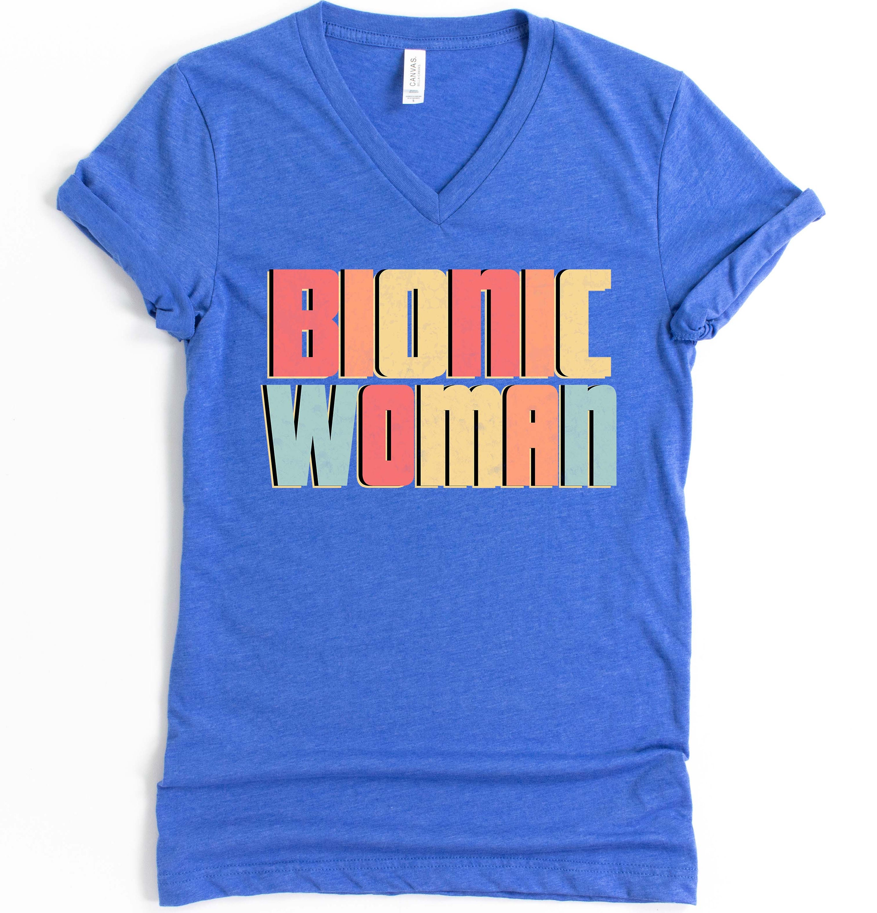 Bionic Woman T-shirt Injury Accident Get Well V-neck Tee - Etsy