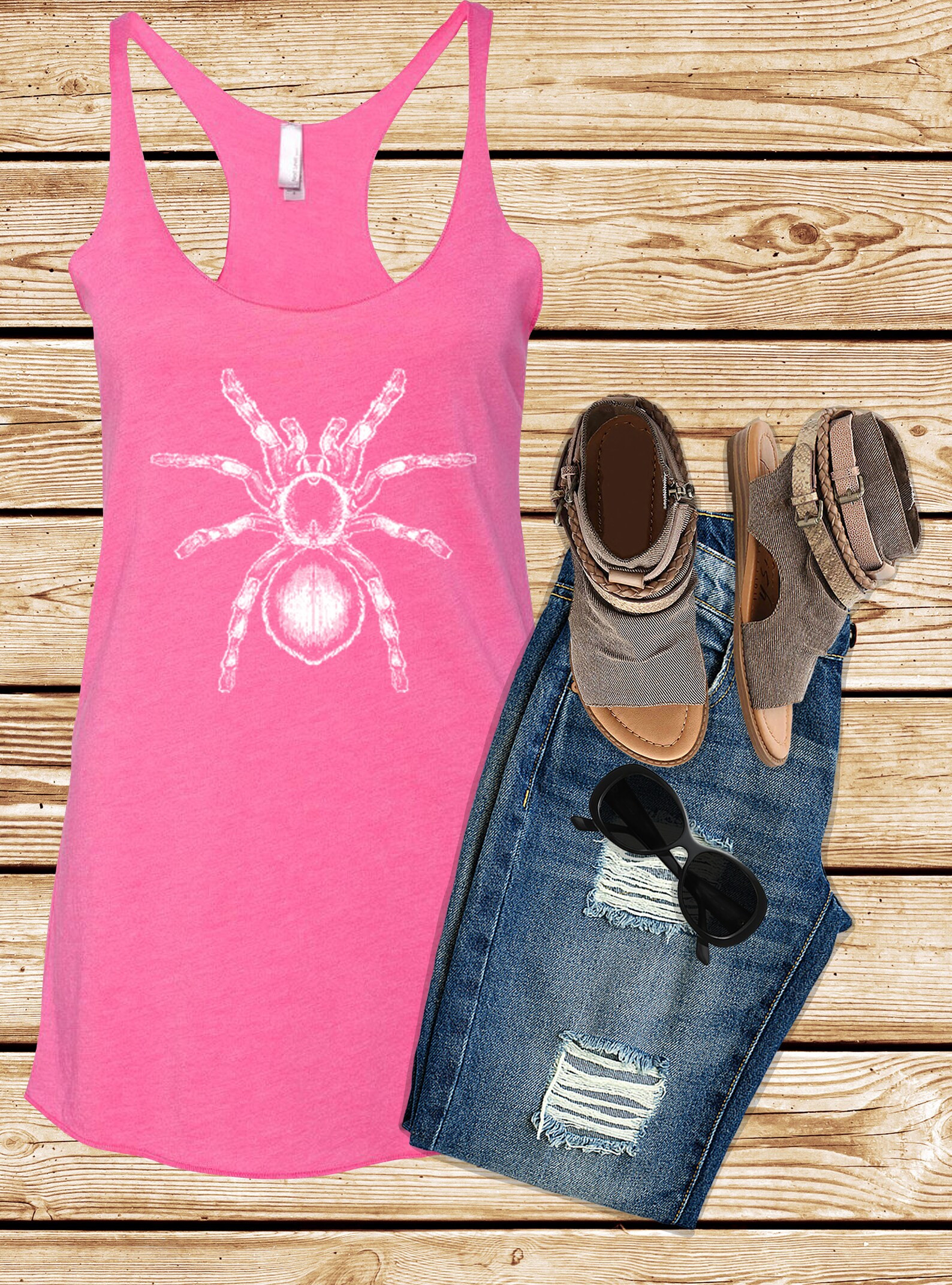 Tarantula Spider Tank Top Animal Print I Love Spiders Tops | Etsy