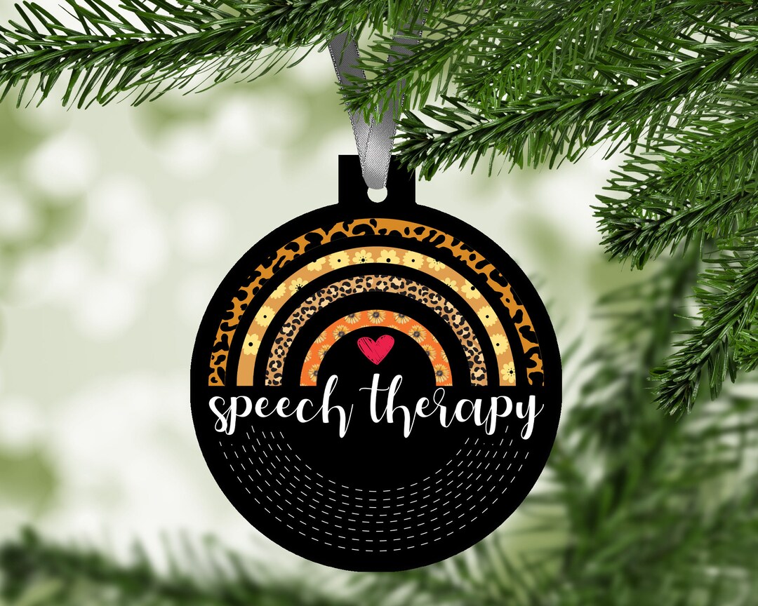 Speech Therapy Ornament Aluminum / Speech Therapist Gift / SLP Speech ...