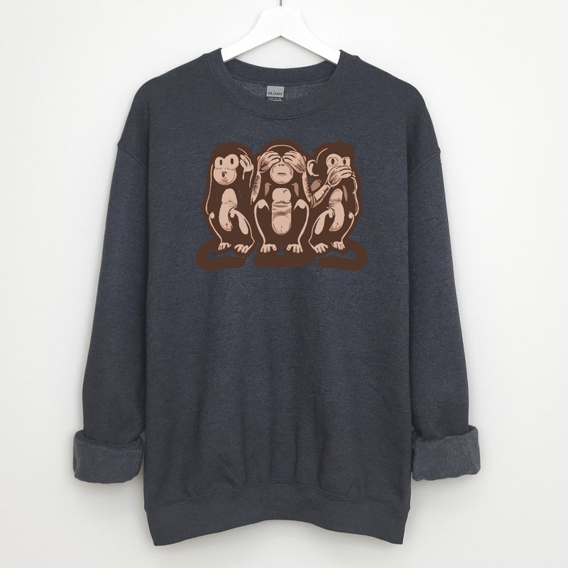 Monkey Sweatshirt - Etsy