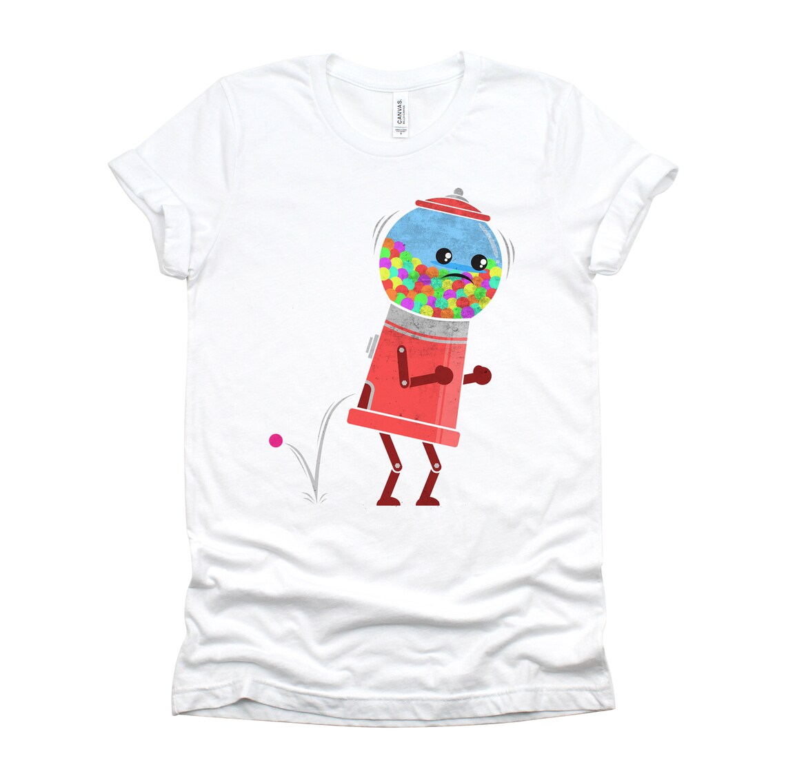 Gumball Machine Tshirt, Funny Candy Shirt, Bubble Gum Tee, Vintage ...