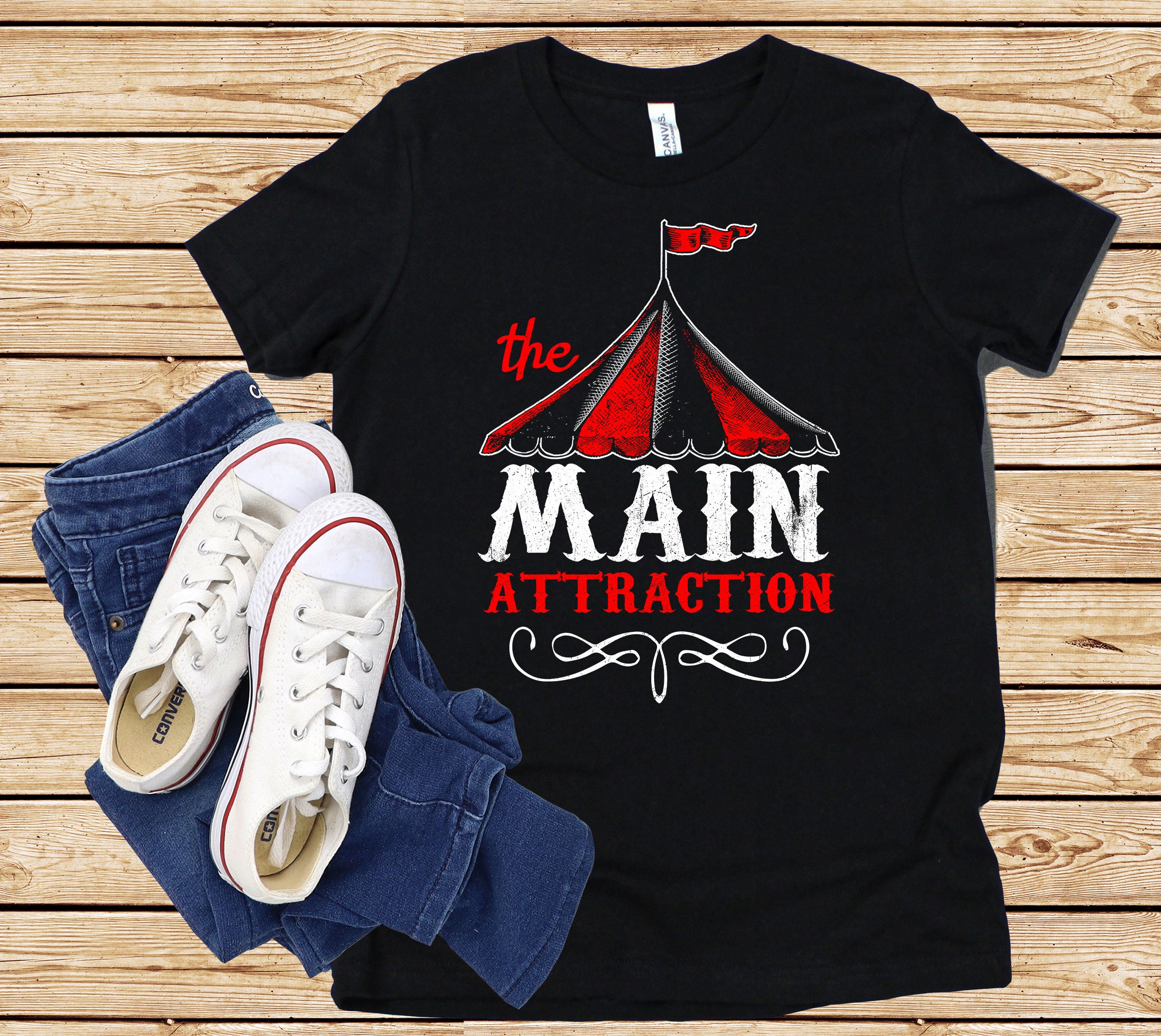 Kids The Main Attraction Shirt Circus Theme Birthday Tshirt | Etsy
