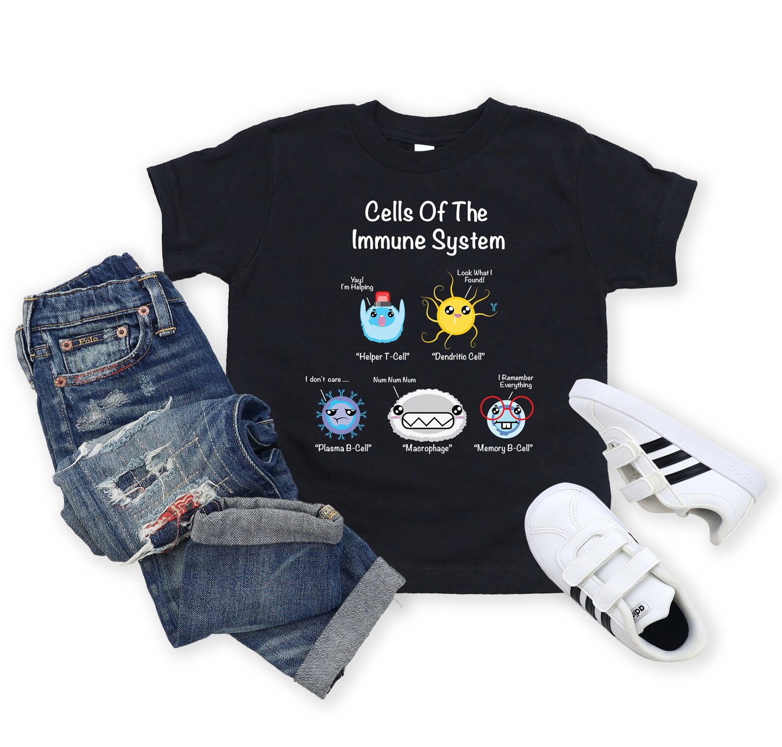 Toddler Cells Of The Immune System Tshirt Kid's Funny | Etsy