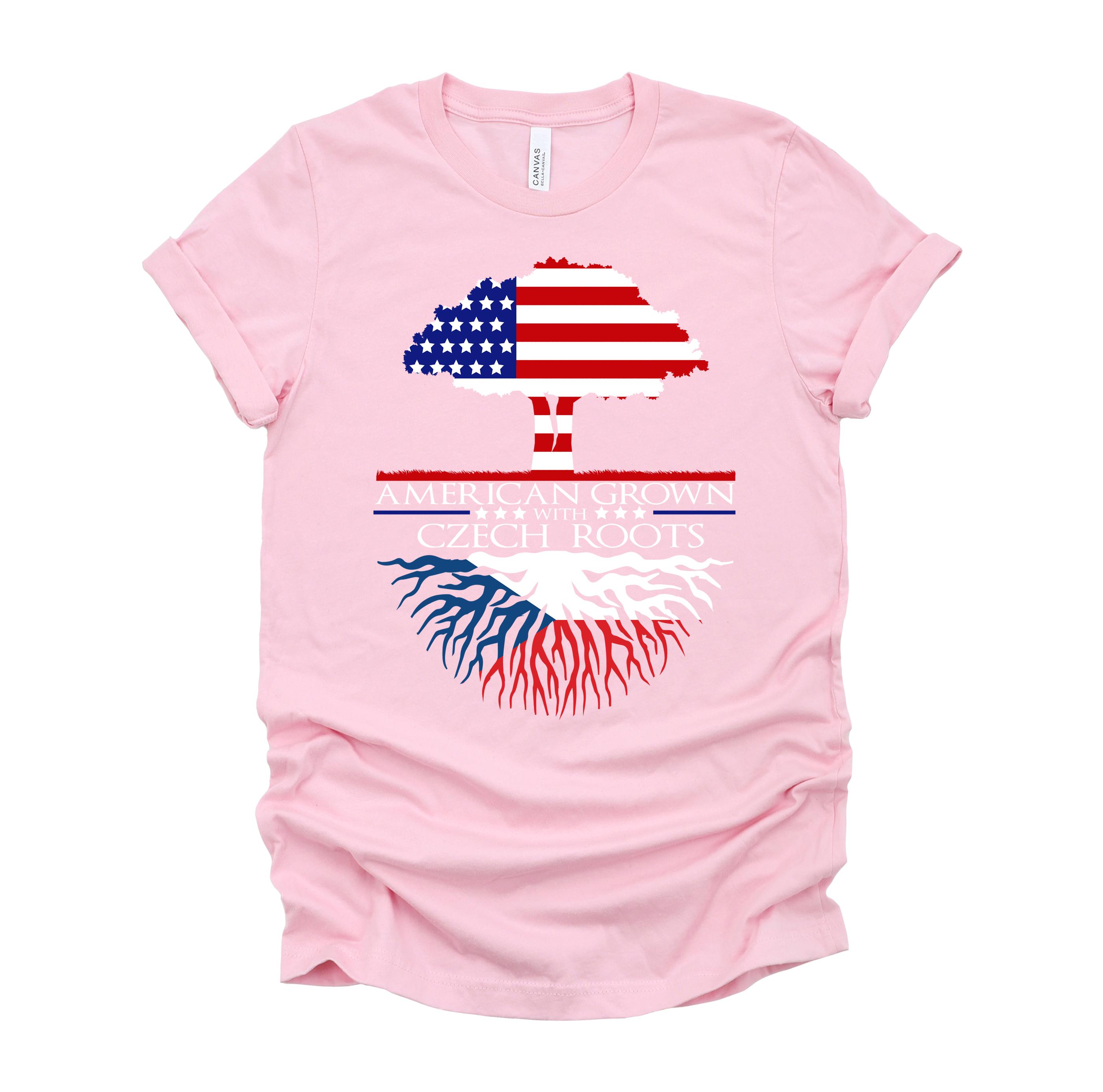 Czech Roots Shirt / American Flag T Shirt / Czech Republic Flag / Born ...