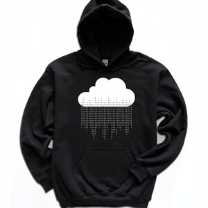 Programmer Hoodie / Binary Code Gifts / Hooded Sweatshirt / Computer Science Sweater / Software ...