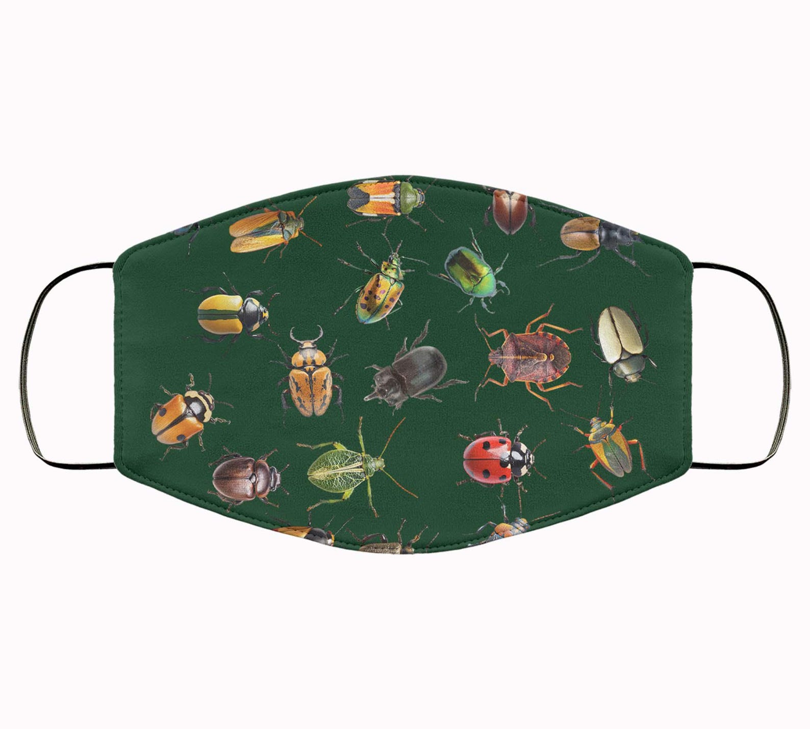 Bugs Design Face Mask / Insect Print Travel Mask / Fun Vacation ...