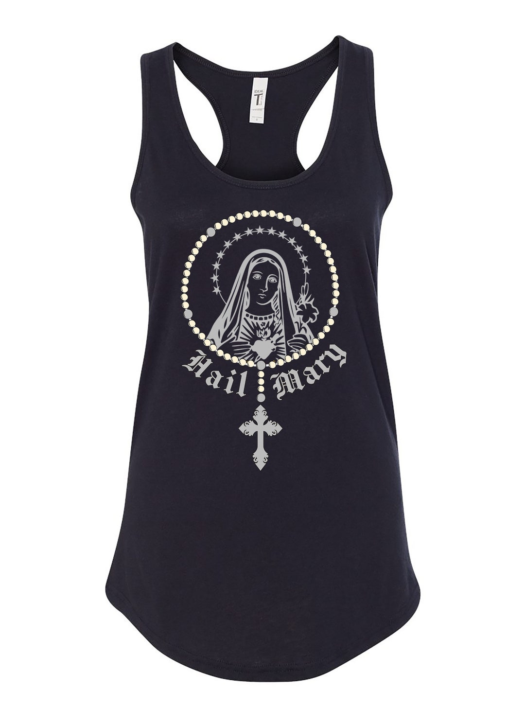 Womens Hail Mary Prayer Top, Virgin Mary Design, Spiritual Gifts ...
