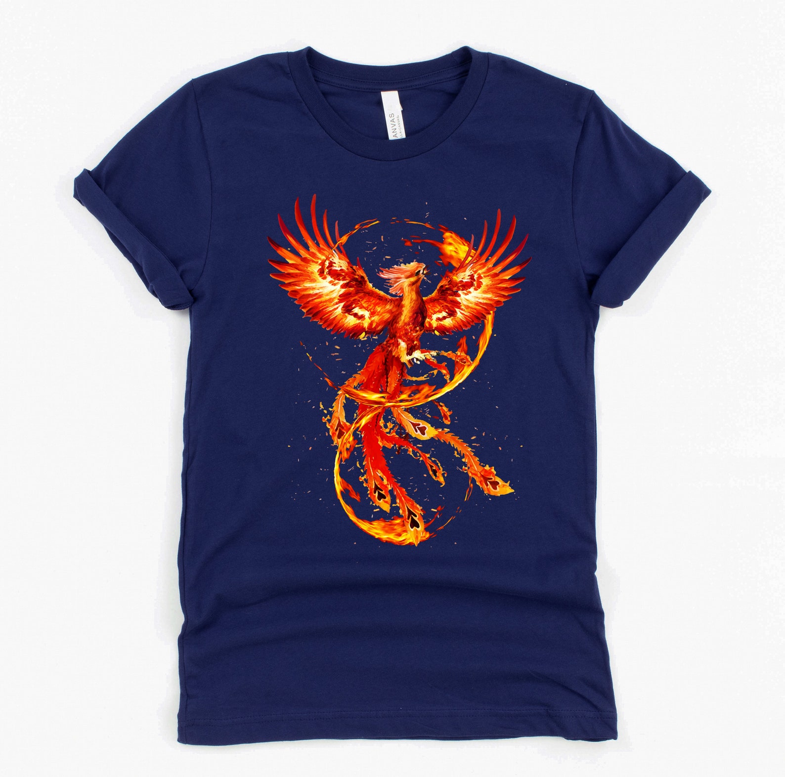 Rising Phoenix Tshirt / Fire Fenix Shirt / Mythical Creature T Shirt ...