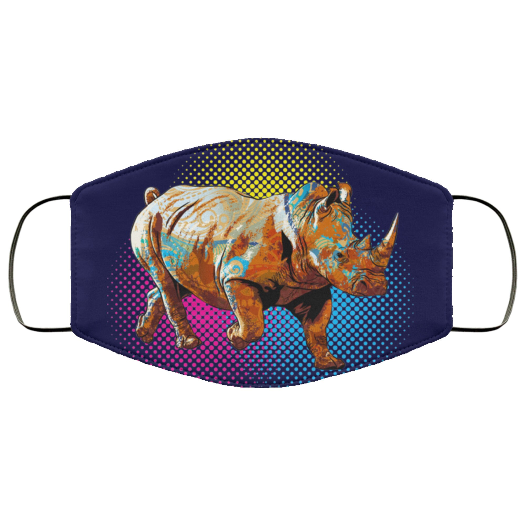 Rhino Face Mask Adult & Kids Mask Save Safari African Wildlife Animal ...