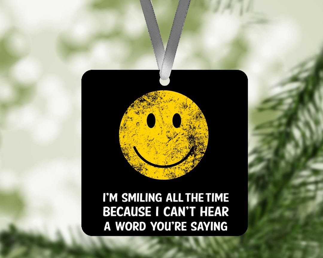 Christmas Ornament / Smiling Face / Christmas Decor / Christmas Gift ...
